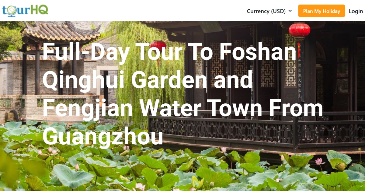 Full-Day Tour To Foshan Qinghui Garden and Fengjian Water Town From Guangzhou
